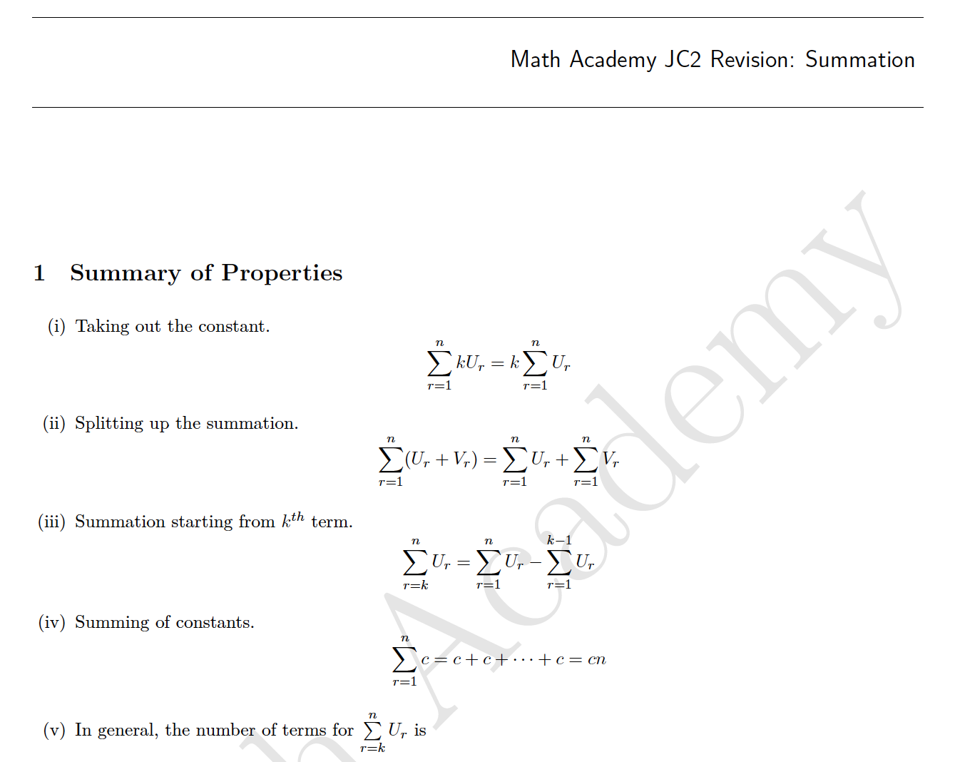 JC2 Topical Revision | Crash Course
